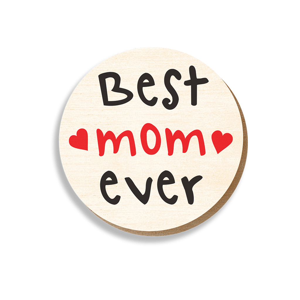 Leseni magnet Best mom ever - Foxboutique - trajnostni in unikanti izdelki